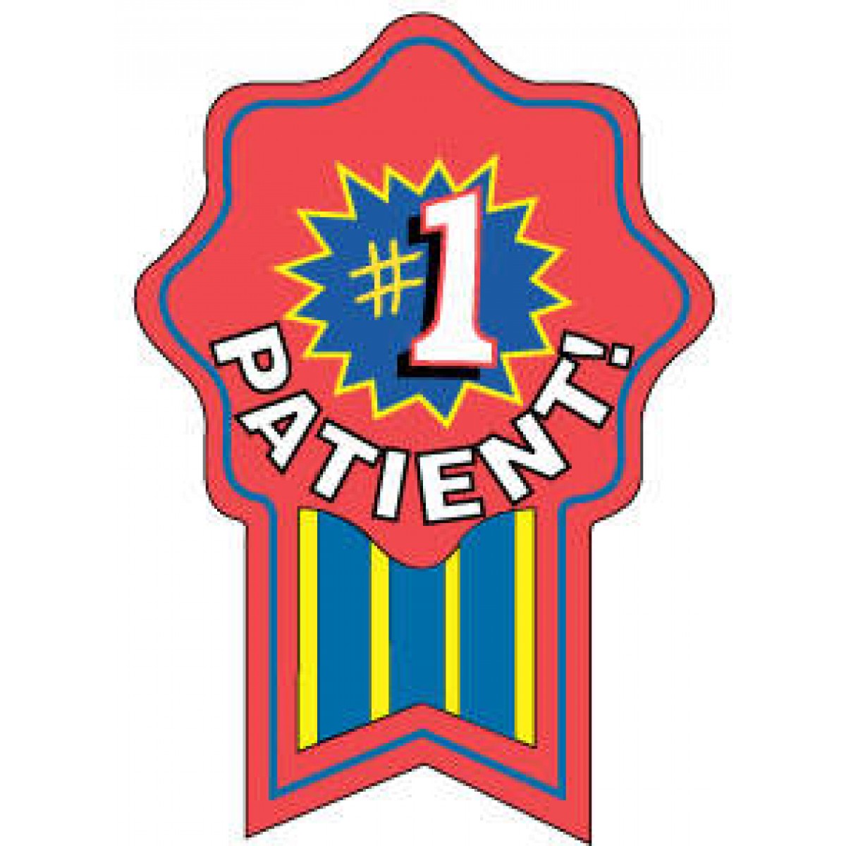Label Pediatric Award Sticker Paper Permanent #1 Patient! 1 1/2" Core ...