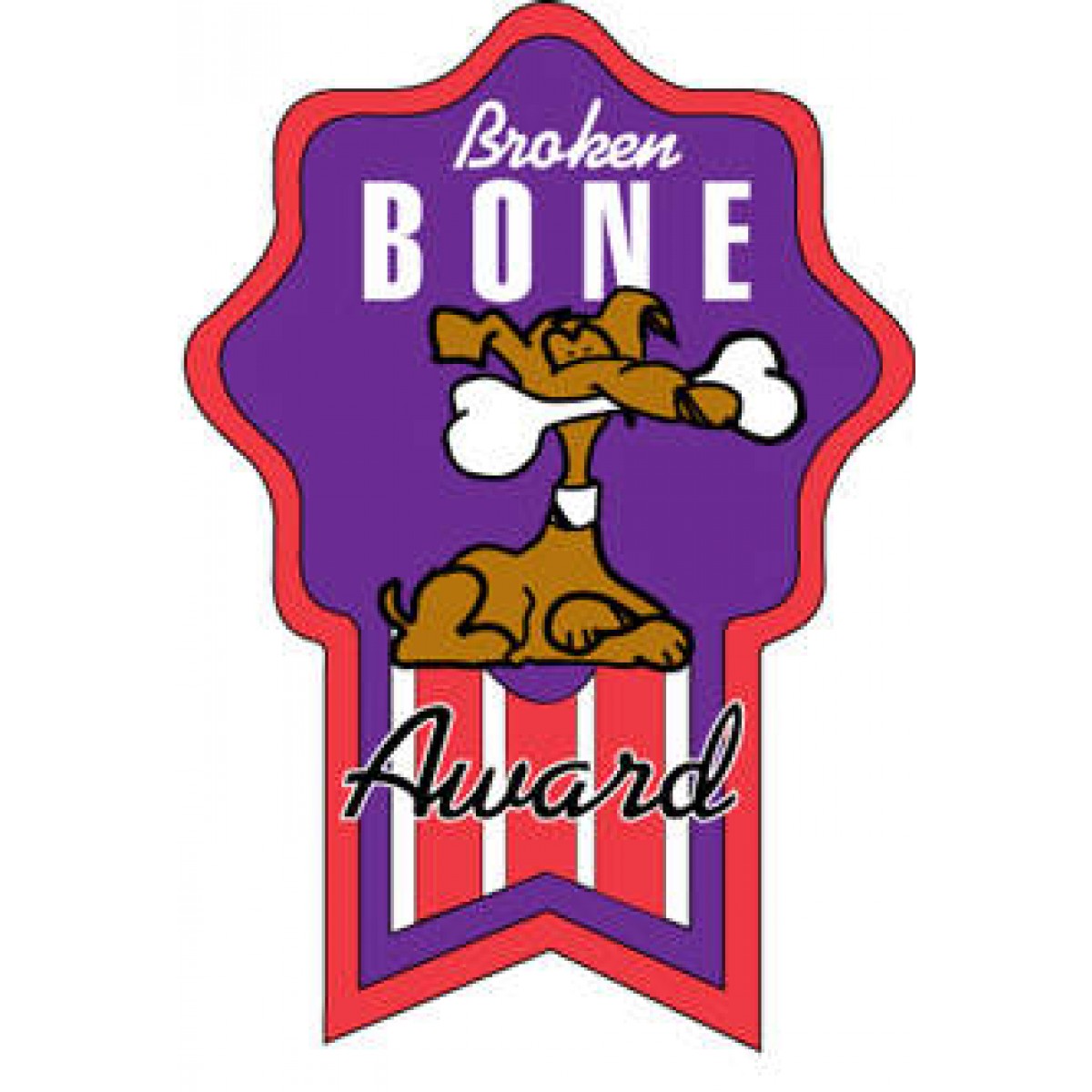 Label Pediatric Award Sticker Paper Permanent Broken Bone Award Purple ...
