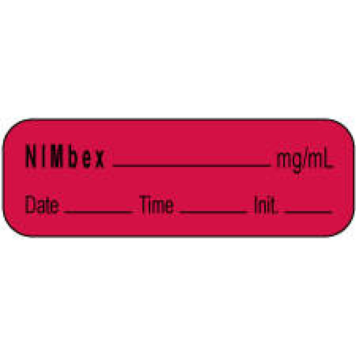 Anesthesia Label With Date, Time & Initial | Tall-Man Lettering (Paper ...
