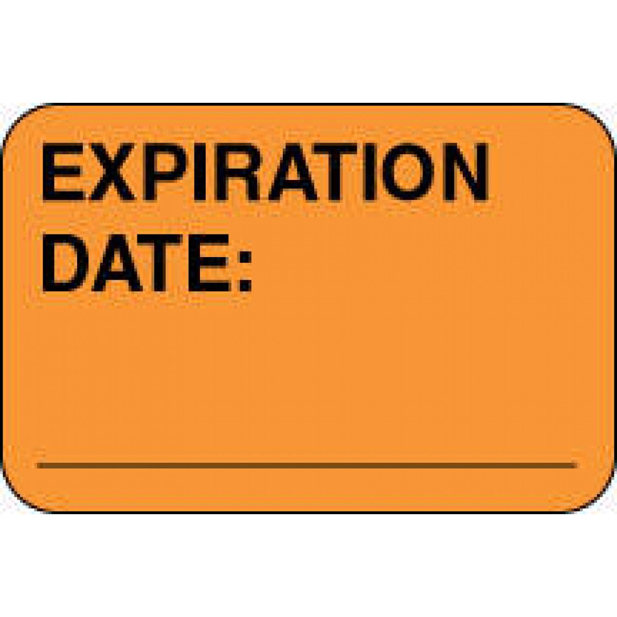 Lab Communication Label (Paper, Permanent) Expiration Date: 1 5/8" X 7 ...