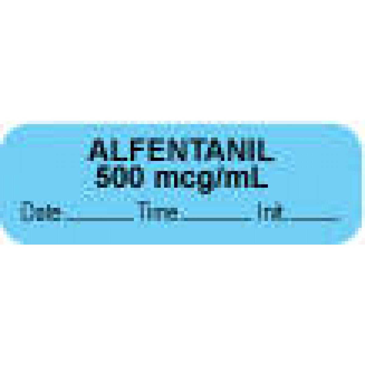 Anesthesia Label With Date, Time & Initial (Paper, Permanent) "Alfenta ...