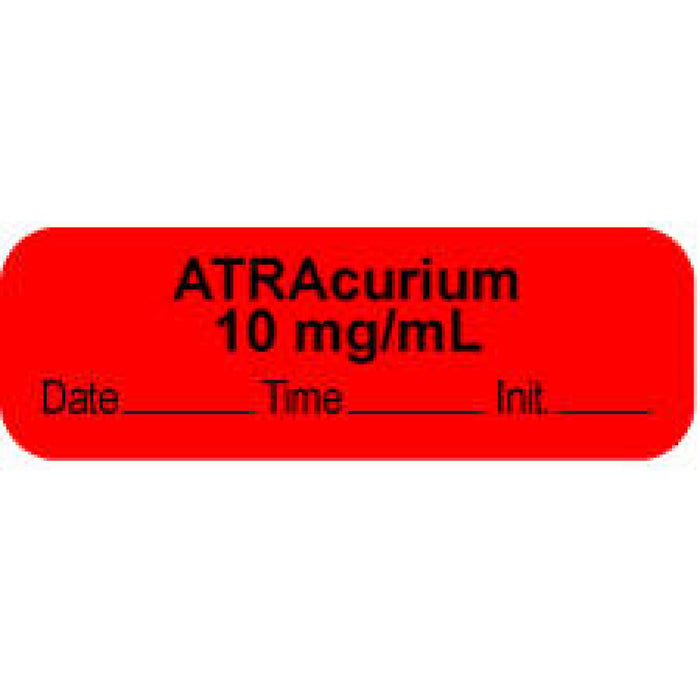 Anesthesia Label With Date, Time & Initial | Tall-Man Lettering (Paper ...