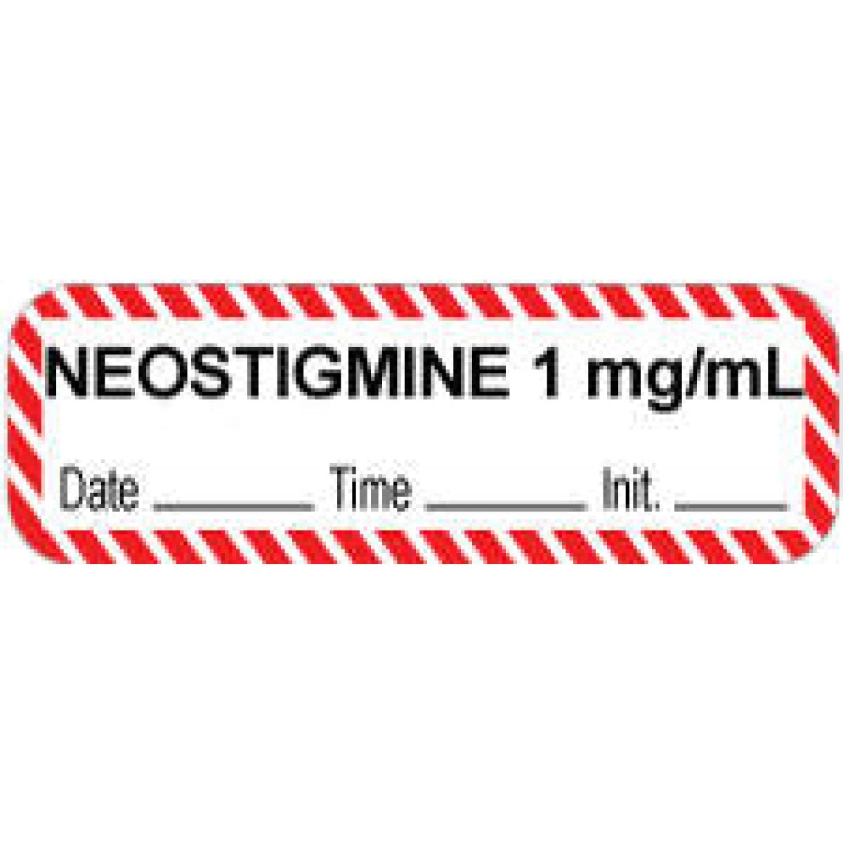 Anesthesia Label With Date, Time & Initial (Paper, Permanent) "Neostig ...