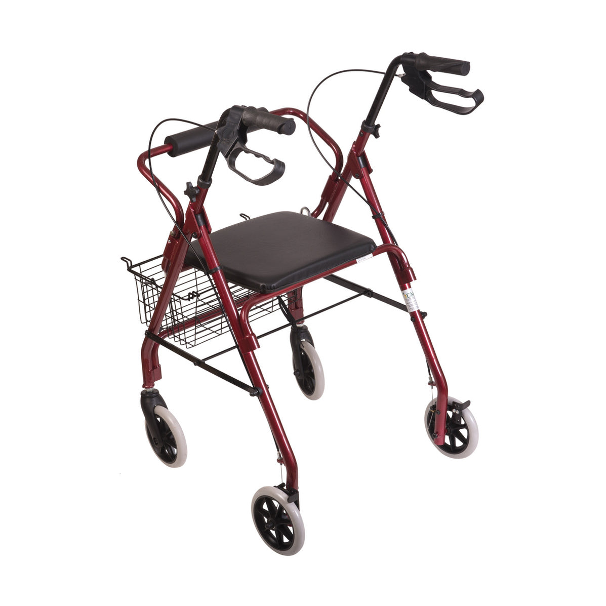 DMI Ultra Lightweight Folding Aluminum Rollator Walker — Grayline Medical
