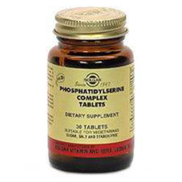 Solgar Vitamin & Herb Phosphatidylserine Complex Supplement Tablets 50 ...