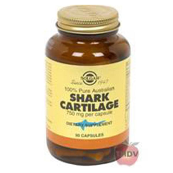 Solgar Vitamin & Herb Shark Cartilage Vitamin/Supplement Vegicaps 750m ...