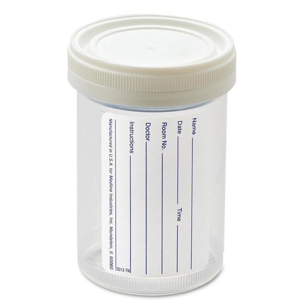 Medline Industries Specimen OR Container 4oz Plastic Sterile 100/Ca ...