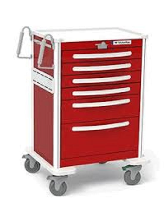 Waterloo Industries Cart Tall Unicart Aluminum 6 Drawer Dark Blue Ea ...