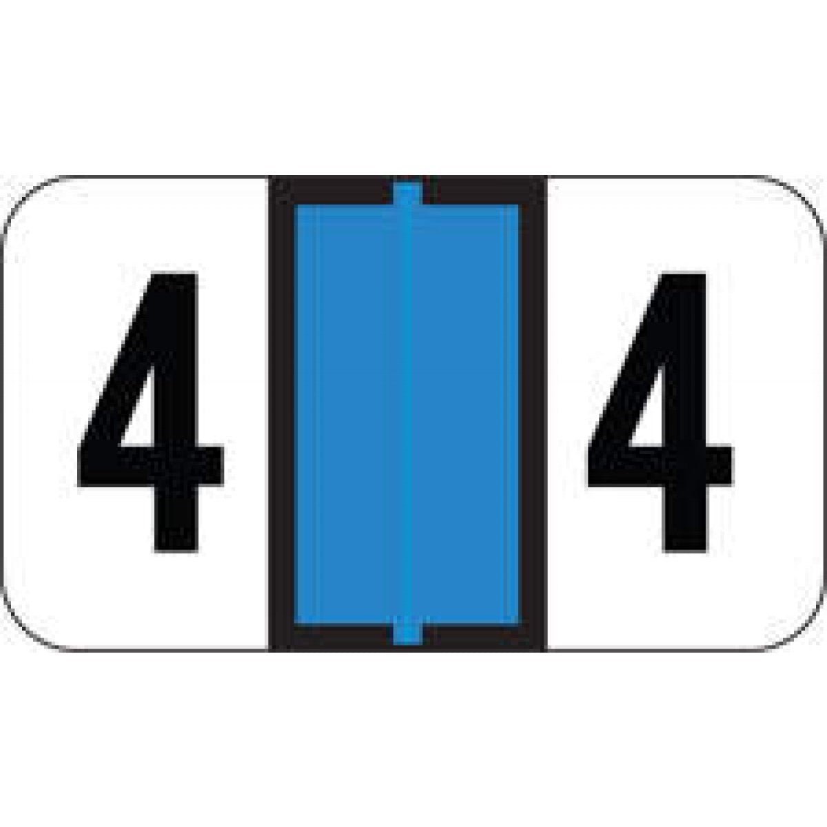 Jeter Compatible 7300 Color Code Label Numeric "4 4" 1 5/8" X 15/16" L ...