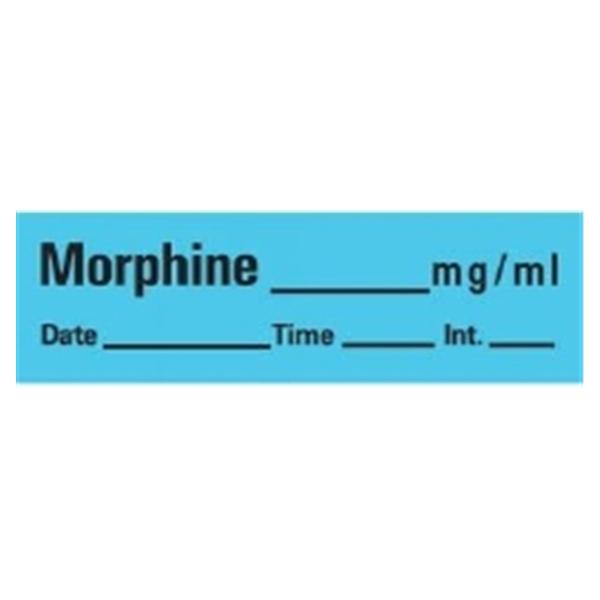 TimeMed a Div of PDC Tape Morphine Anesthesia 1-1/2x1/2" Removable Blu ...