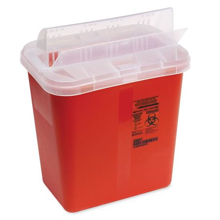 8 Quart Sharps Container 8qt Sharps Container with Open Lid - 10.5"W x ...