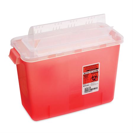 8 Quart Sharps Container 8qt - 13.75"W x 6"D x 11.5"H — Grayline Medical