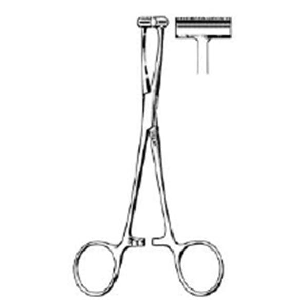 Sklar Instruments Clamp T-Shape 6" 16cm Concave Tip Serrated Jaw Stain ...