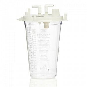 Hospira EZE-VAC Canister w/Lid - Suction Canister, 2, 000 mL - 43206-0 ...