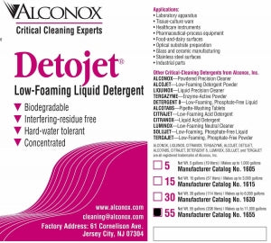 Alconox, Detojet Detergents - DETOJET , 55 GALLON - 1655 — Grayline Medical