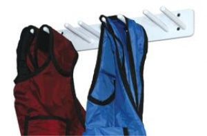 AliMed Wall Apron Rack - Wall Rack for 4 Aprons, 3" x 19-1/2" - 9-662 ...