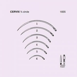 Anchor Products Cervix Needles - Cervix Needle, 3/8 Circle, Taper-Poin ...