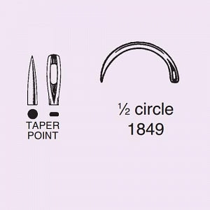Anchor Products Tonsil Davis Needles - Davis Tonsil Needle, 1/2 Circle ...