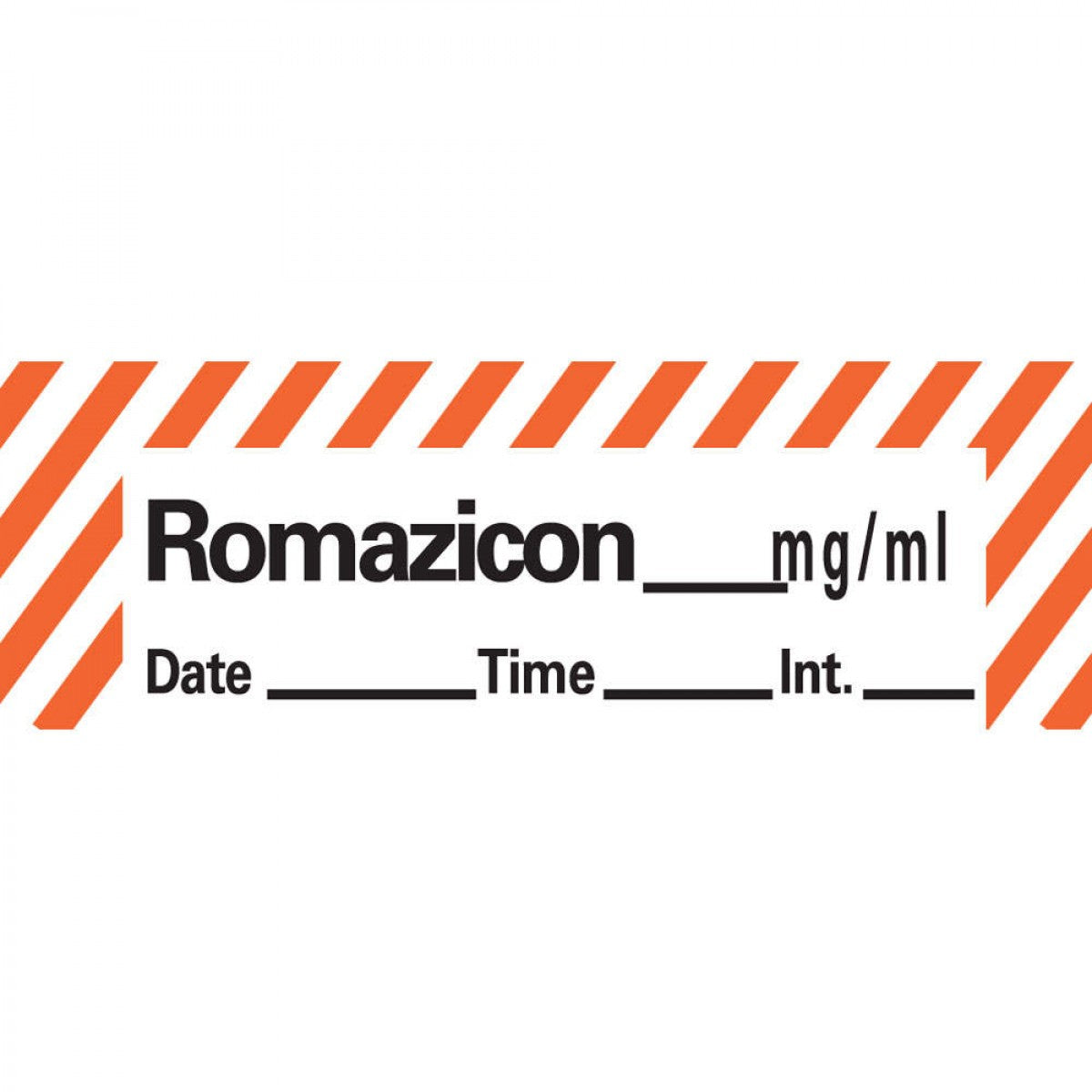 Anesthesia Tape With Date, Time & Initial (Removable) Romazicon Mg/Ml ...