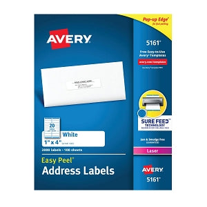 Avery-Dennison Easy-Peel White Address Labels - Easy Peel Mailing Addr ...