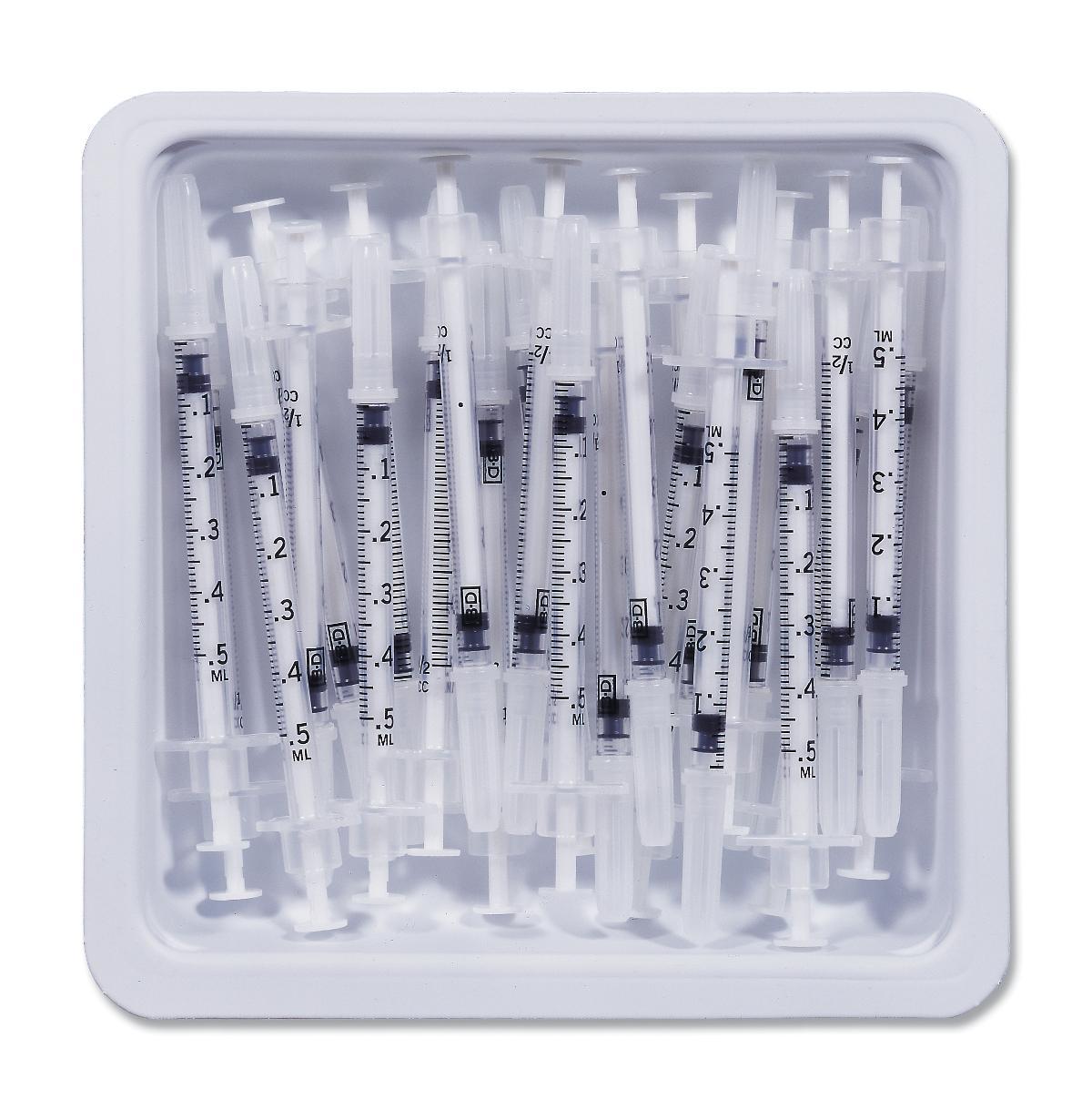BD PrecisionGlide Allergist Tray - Allergist Tray with Precision Needl ...