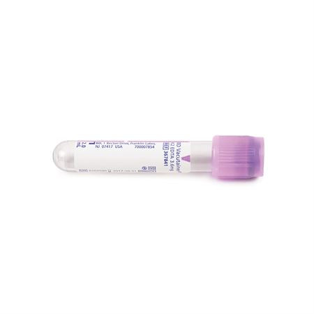 BD Vacutainer EDTA - Pink - 13 x 100mm 6mL — Grayline Medical