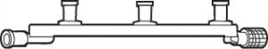 Baxter 3-Port Manifold with Check Valves - 3-Port Anesthesia Manifold ...