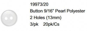 Bioseal Surgical Buttons - Polyester Surgical Button, 2 Hole, Pearl, 1 ...