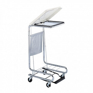 Blickman Chrome Hamper Stands - Blickman Chrome Step-On Hamper Stand w ...