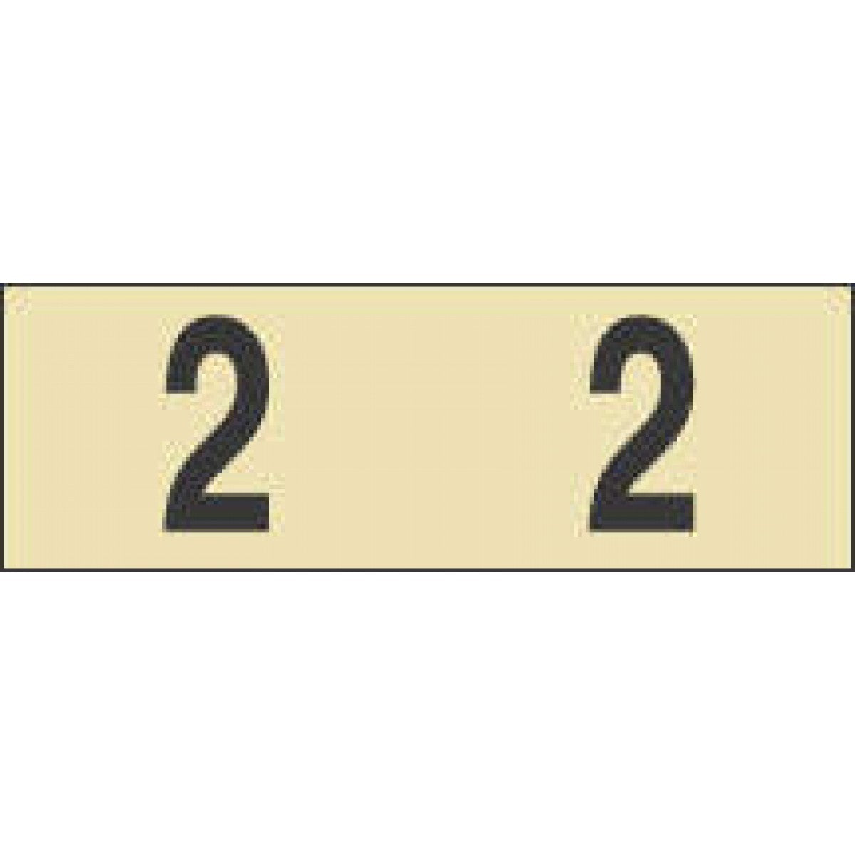 Bms Color Code Label Numeric "2" 1 1/2" X 1/2" Manila Permanent - 1000 ...