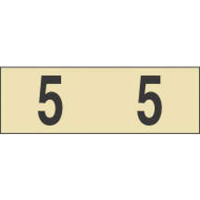 Bms Color Code Label Numeric "5" 1 1/2" X 1/2" Manila Permanent - 1000 ...