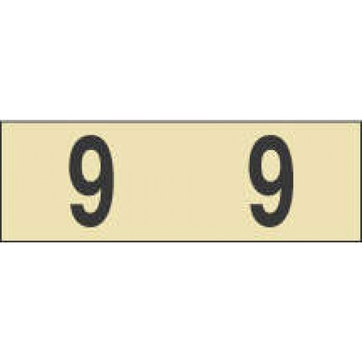 Bms Color Code Label Numeric "9" 1 1/2" X 1/2" Manila Permanent - 1000 ...