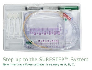 CR Bard SureStep Foley Trays - Surestep Foley Catheter Tray, Coude, 16 ...