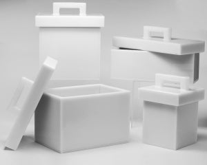 Bel-Art Lead-Lined HDPE Storage Boxes - 13 cm L x 36 cm W x 13 cm H Le ...