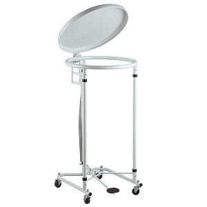 Brewer Hamper Stands - Round Foot-Operated Linen Hamper Stand with Lid ...