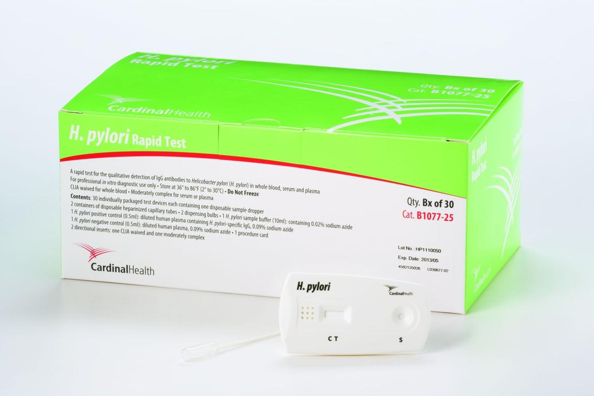 Cardinal Health SP H. Pylori Rapid Test - TEST, RAPID, H. PYLORI, STOO ...