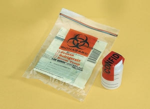 Cardinal Health Biohazard Transport Bag - Biohazard Specimen Bag 8" x ...