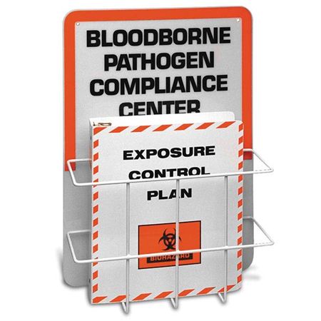 Bloodborne Pathogen Compliance Wall-Mount Center - 14"W x 4.5"D x 20"H ...
