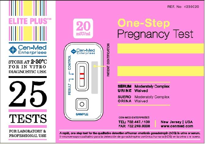 Elite Plus One Step Pregnancy Test by Cen-Med — Grayline Medical