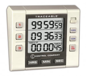 Control Company Traceable Three-Channel Alarm Timer - Traceable 3-Chan ...