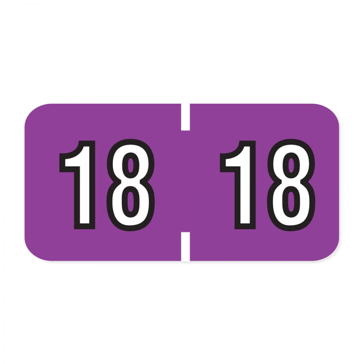 Colwell Compatible Color Code Label Year "18" 1-1/2 X 3/4 Purple Mylar ...