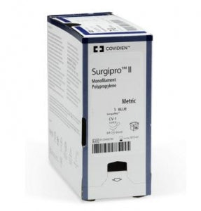 Medtronic Surgipro II Sutures - Surgipro-II Suture, Blue, 5/0, 24", CV ...