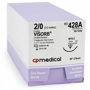 CP Medical Visorb Undyed Synthetic Absorbable Sutures - Undyed Suture ...