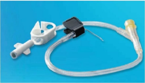 Kawasumi Laboratories Huber Infusion Set 20 Gauge 1 Inch 8 Inch Tubing ...