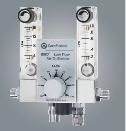 Vyaire Air / Oxygen Blender - ULTRA BLENDER, LOW FLOW, W/METERS, 2-16 ...