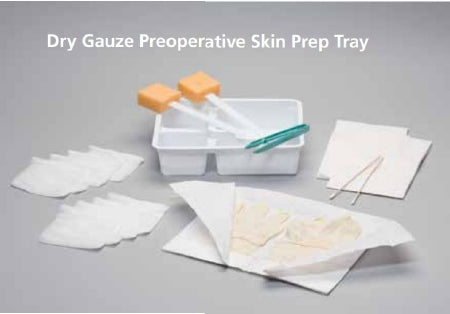 BD Wet PVP-1 Skin Scrub Trays - Skin Scrub Tray, 8 Gauze, 4" x 4" - 44 ...