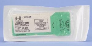 Medtronic Surgilon Nylon Pre-Cut Suture - Surgilon Suture, Black, 7 x ...