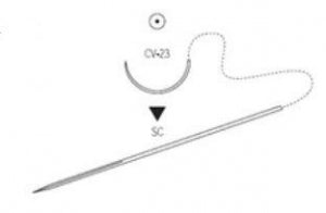 Medtronic Flexon Sutures - Flexon Suture, Size 3/0, 24", CV-23 Needle ...