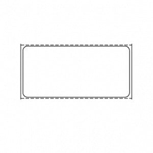 Centurion Admitting Labels - Flexo White 3" x 1.44" Label with Removab ...