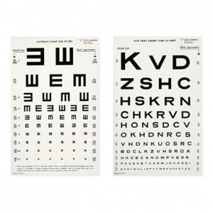 Tech-Med Illuminated Eye Charts - Illuminated Tumbling E Eye Chart, 20 ...